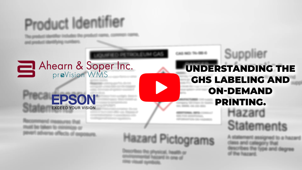 Epson | Ahearn & Soper | In house - GHS Labeling System